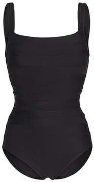 Victoria Beckham Black One Piece Swimsuit | POPSUGAR Fashion