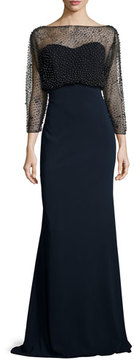Michelle Obama Wearing Jason Wu Navy Dress | POPSUGAR Fashion