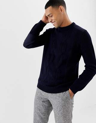 Mens Shoulder Patch Sweater - ShopStyle UK