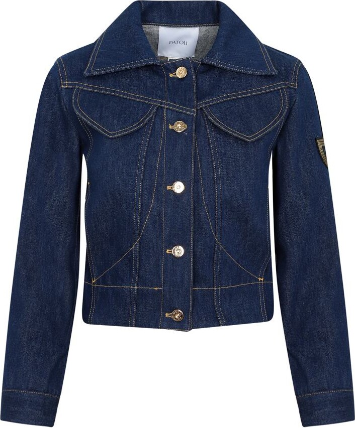 Patou Iconic Denim Shaped Jacket - ShopStyle