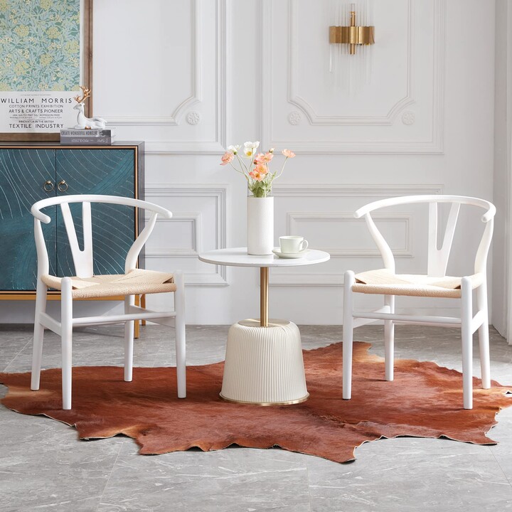 STARY Fully Assembled Wishbone Rattan Dining Room Chairs - ShopStyle