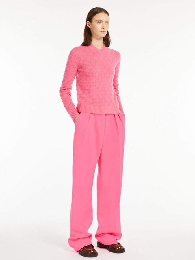 Max Mara Fancy-knit wool and cashmere sweater - ShopStyle