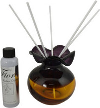 Three Star Im/Ex Inc. 5" Purple and Amber Glass Vase Aroma Diffuser ...
