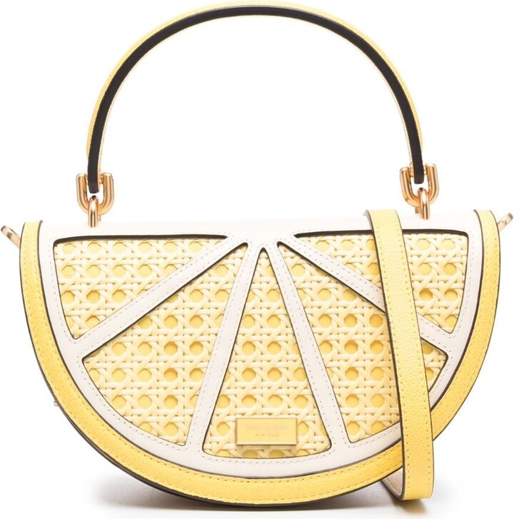 Kate Spade Lemon Drop wicker tote bag - ShopStyle