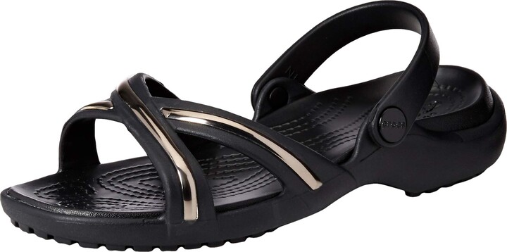 Crocs Women's Meleen MetalBlock Cross-Band Slide Sandal - ShopStyle
