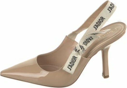 Christian Dior Patent Leather Slingback Pumps - ShopStyle