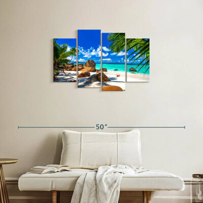 Elephant Stock Tropical Beach In Seychelles - ShopStyle Decor