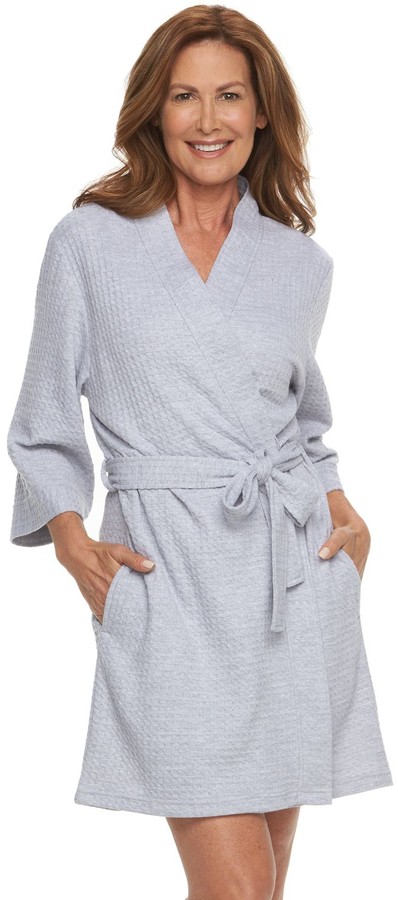 Croft & Barrow Women's Waffle Texture Robe - ShopStyle