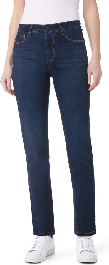 CURVE APPEAL High Rise Comfort Waist Straight Leg Jeans - ShopStyle