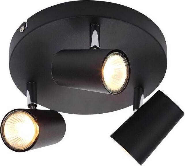 Netlighting Harvey 3 Light Ceiling Spotlight Clusters Black - ShopStyle