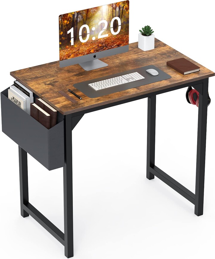 Sweetcrispy Small Computer Desk 31 Inch Small Office Desk Writing Desks ...
