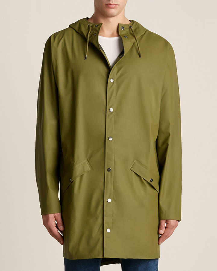 Rains Sage Long Hooded Rain Jacket - ShopStyle