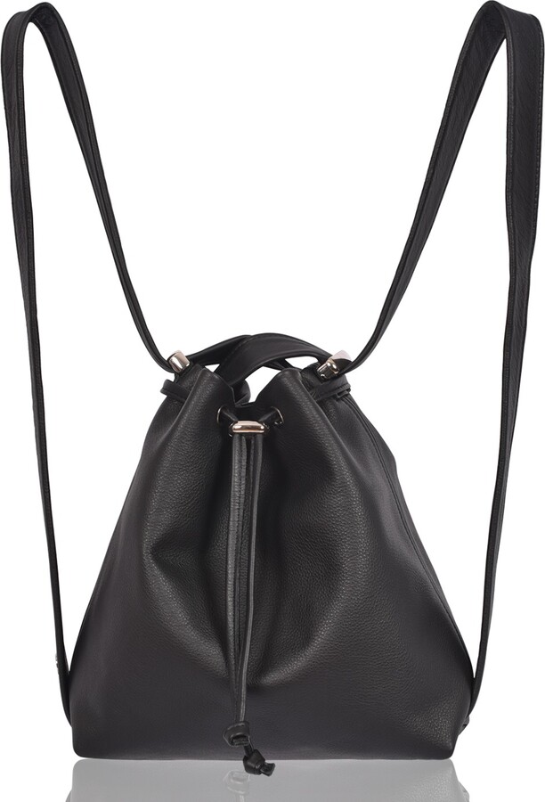 Owen Barry Leather Backpack And Shoulder Bag Black Mathilde Mini ...