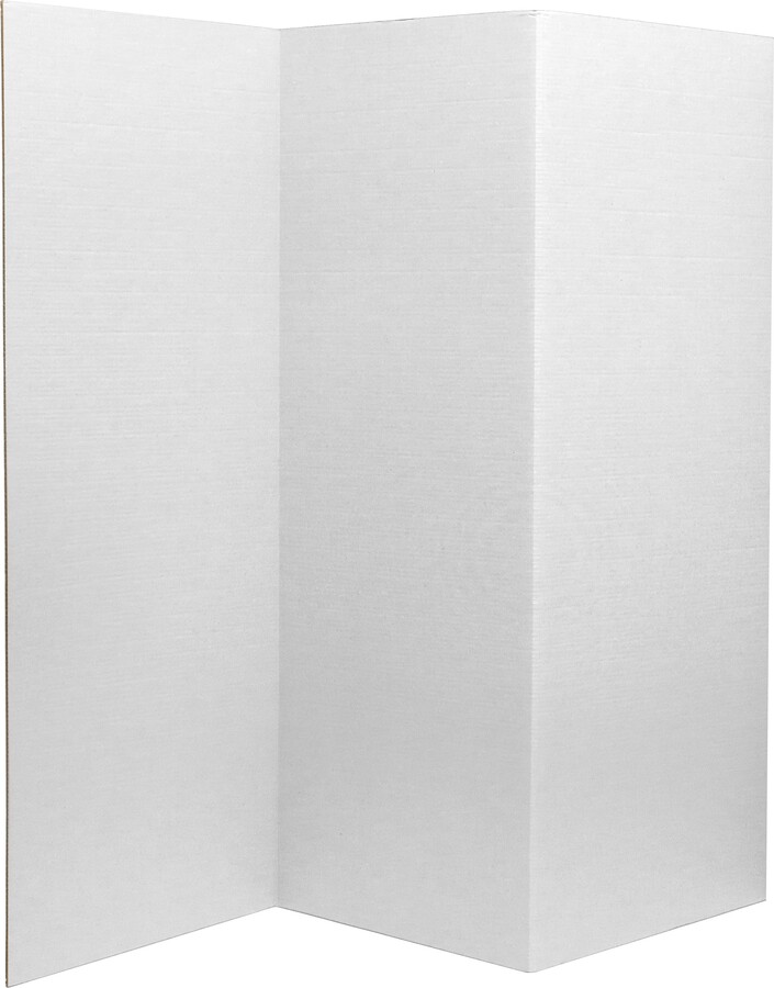 Oriental Furniture 4 ft. Tall White Cardboard Room Divider - ShopStyle