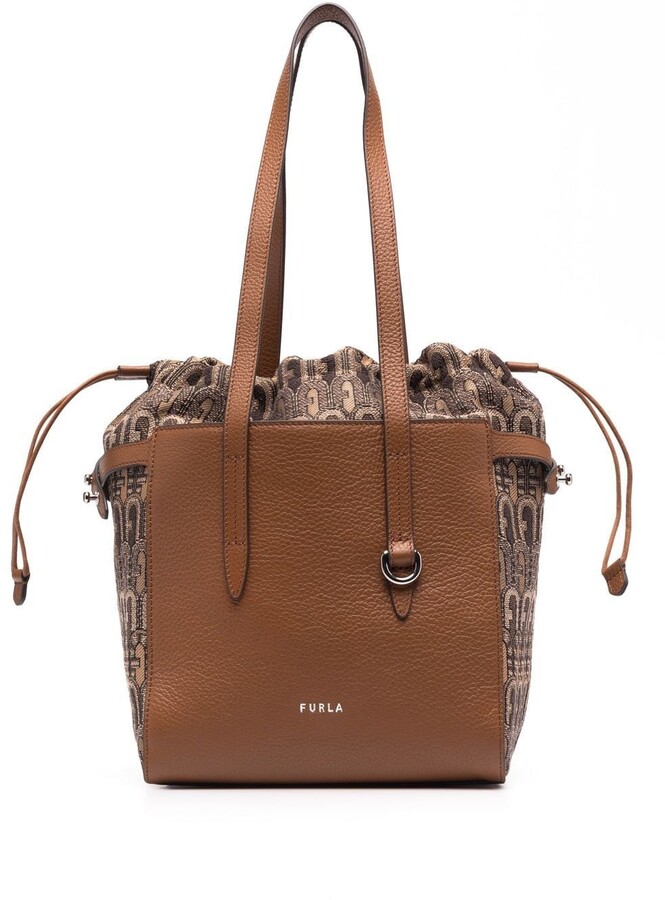 Furla Monogram Jacquard Bucket Bag - ShopStyle