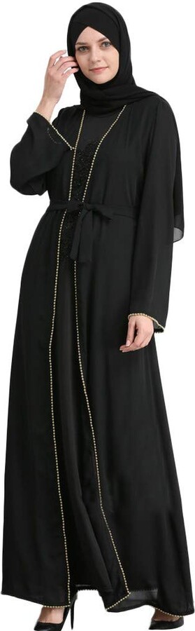 MODSGUE Prayer Clothing for Women Long Sleeve Dressing Gown Muslim ...