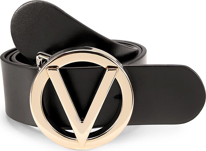Valentino by Mario Valentino Giusy Logo Leather Belt - ShopStyle