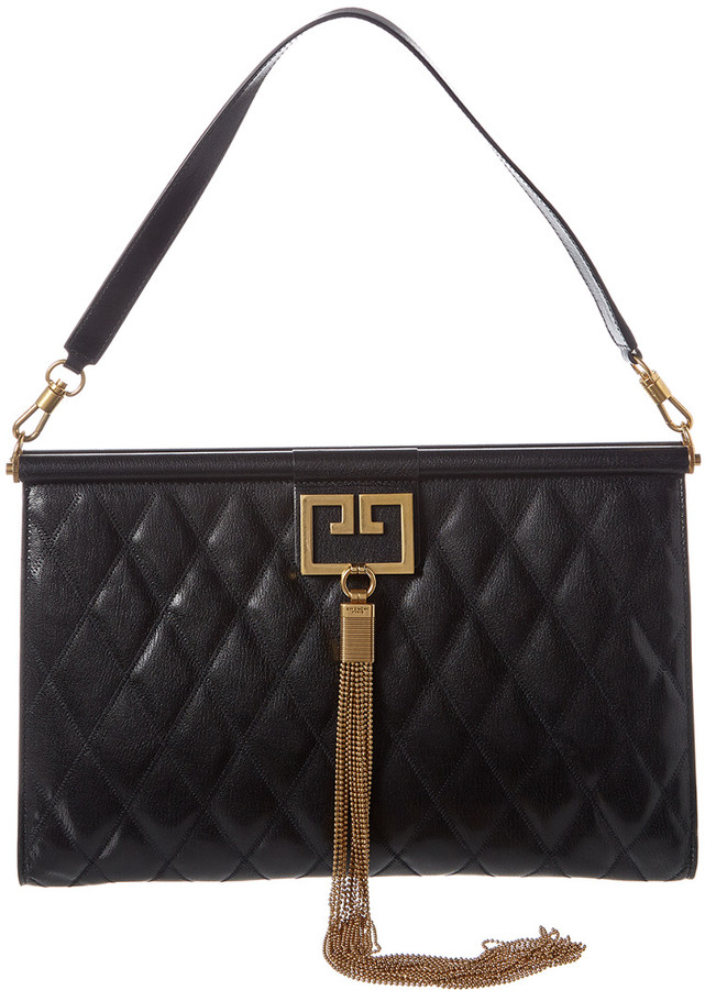 Givenchy Gem Large Quilted Leather Shoulder Bag - ShopStyle