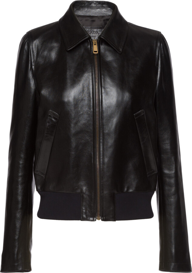 Prada Nappa Leather Jacket - ShopStyle