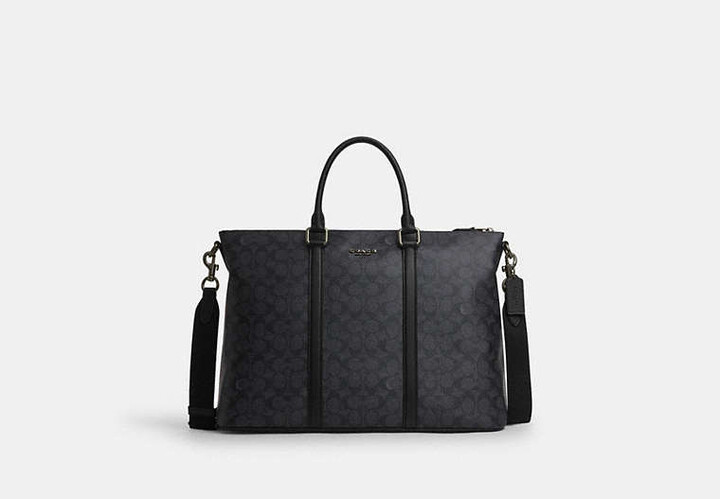 Coach Outlet Caleb Work Bag In Signature Canvas - ShopStyle Travel ...