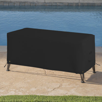 Arlmont & Co. Heavy-Duty Waterproof Rectangle Ottoman Deck Box Cover ...