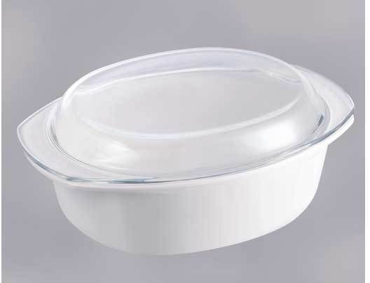 Pyrex Pyroflam 3.5 Litre Oval Casserole Dish - White. - ShopStyle Home