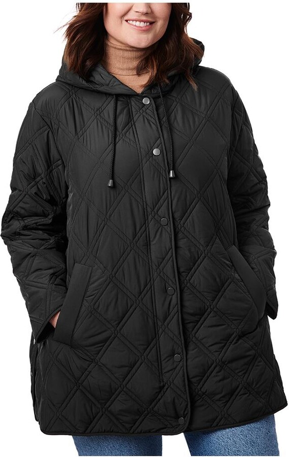 Bernardo Plus Size Light Weight Quilted Jacket - ShopStyle