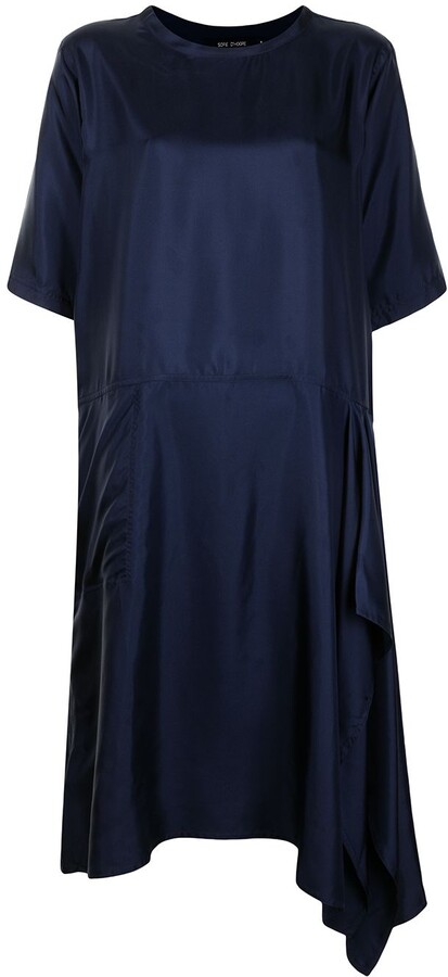 Sofie D'hoore Asymmetric Shift Midi Dress - ShopStyle