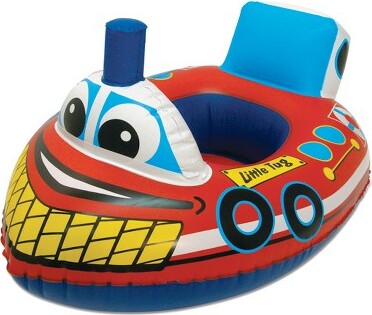 Swim Central Red and Blue Inflatable Transportation Rider Tug Boat ...