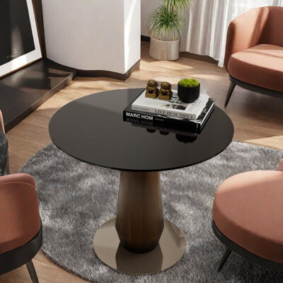 Glasflength Transparent Glass Dining Table Top, Round Glass Table Top, Multipurpose Flat ...