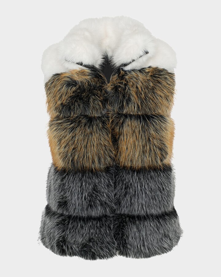 Theia Fox-Like Faux Fur Vest - ShopStyle