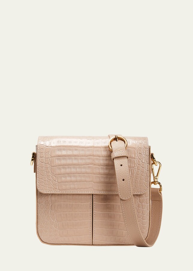 Maria Oliver Olivia Crocodile Crossbody Bag - ShopStyle