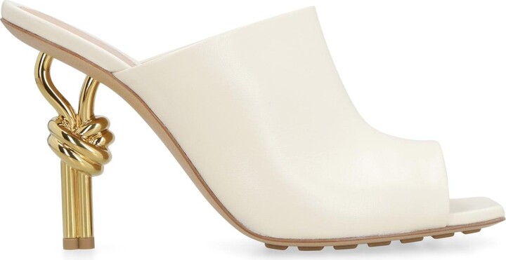 Bottega Veneta Knot Leather Mules - ShopStyle Clogs