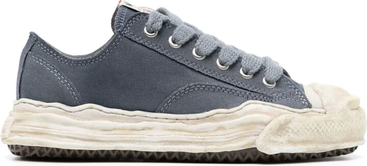 Maison Mihara Yasuhiro Hank canvas lace-up sneakers - ShopStyle
