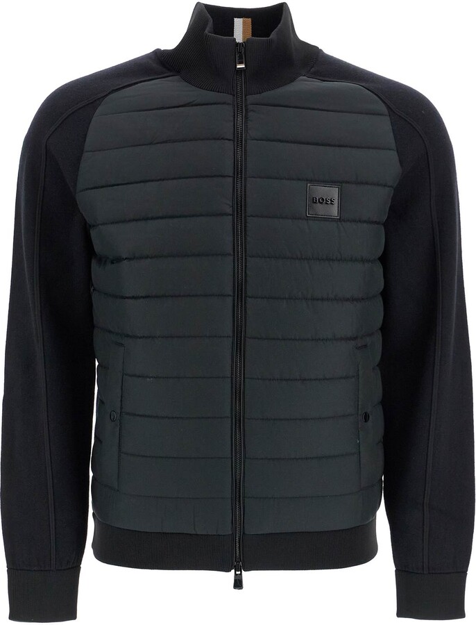 HUGO BOSS Men's Knitted And Padded Nylon Jacket - ShopStyle