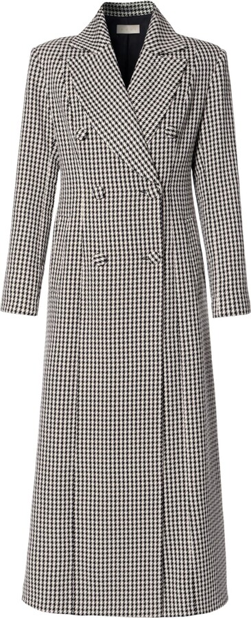 Aggi Women's Black / White Stephanie Antique White Maxi Coat - ShopStyle