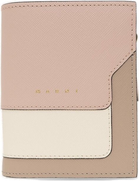 Marni Logo Detailed Panelled Zipped Wallet - ShopStyle