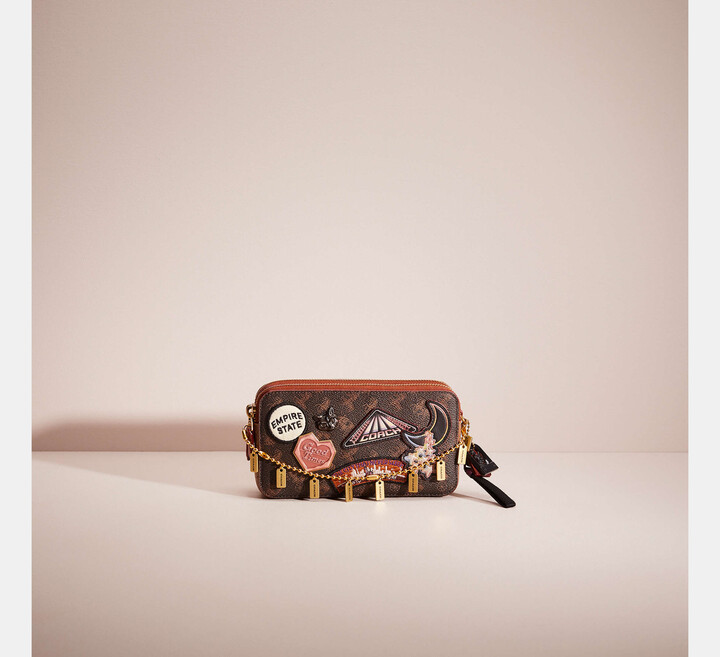 Coach Upcrafted Kira Crossbody In Signature Canvas With Souvenir ...