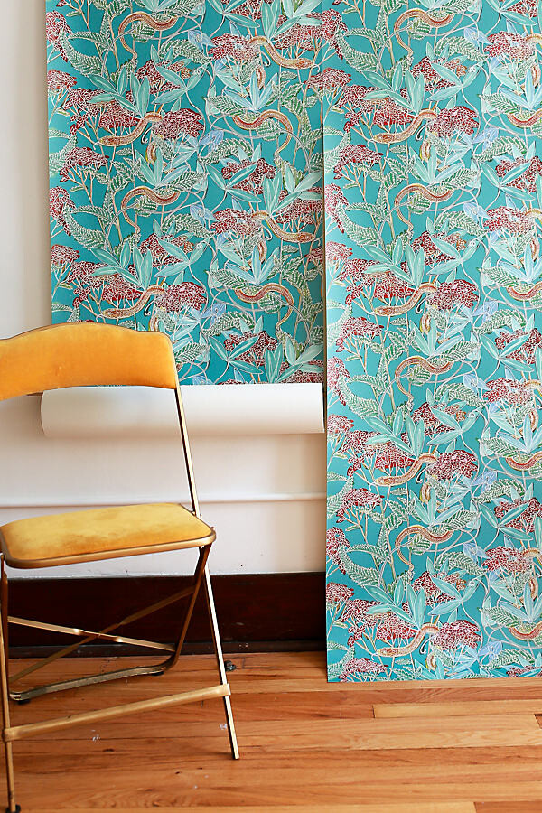 Poppy Print Studio Garden Snake Wallpaper - ShopStyle Decor