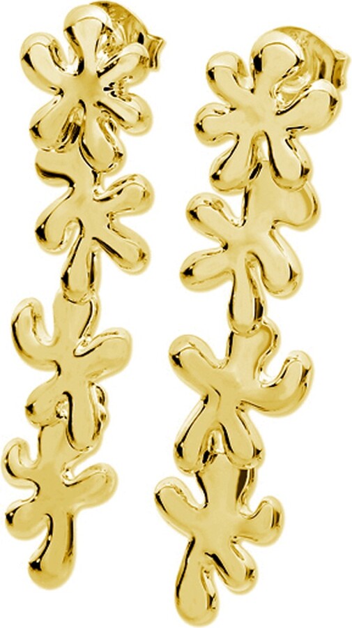 Lucy Quartermaine - Four Drop Splash Earrings In Gold Vermeil - ShopStyle