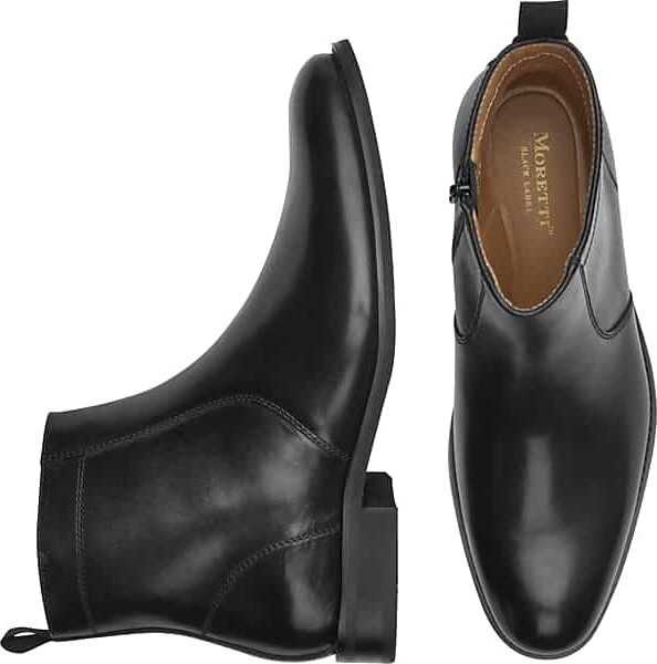 Moretti Men's Potter Plain Toe Boots Black - ShopStyle
