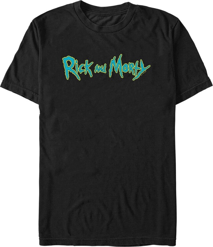 Men's Rick And Morty Classic Electrical Buzz Logo T-Shirt - Black ...