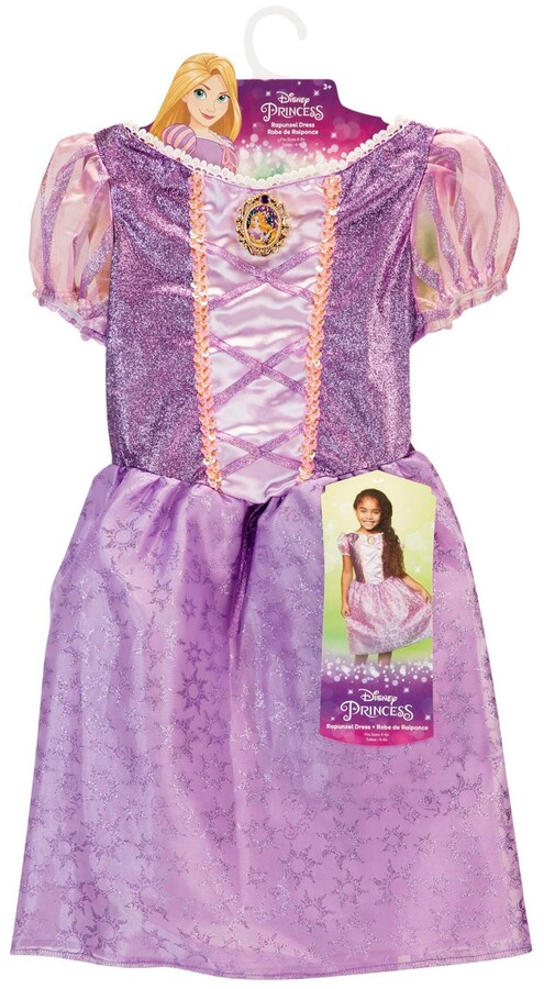 Jakks Disney Princess Rapunzel Sparkly Dress Costume-Pretend play ...