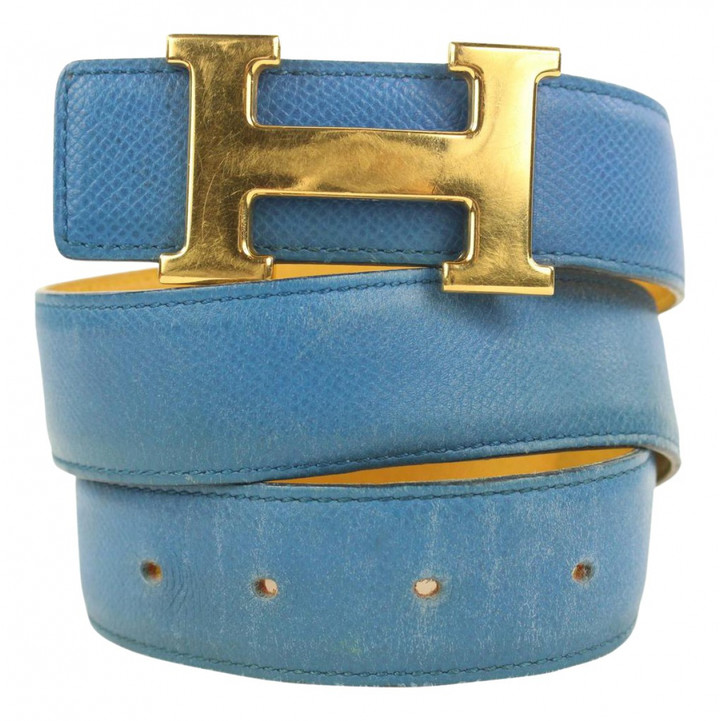 Hermes blue Leather Belts - ShopStyle
