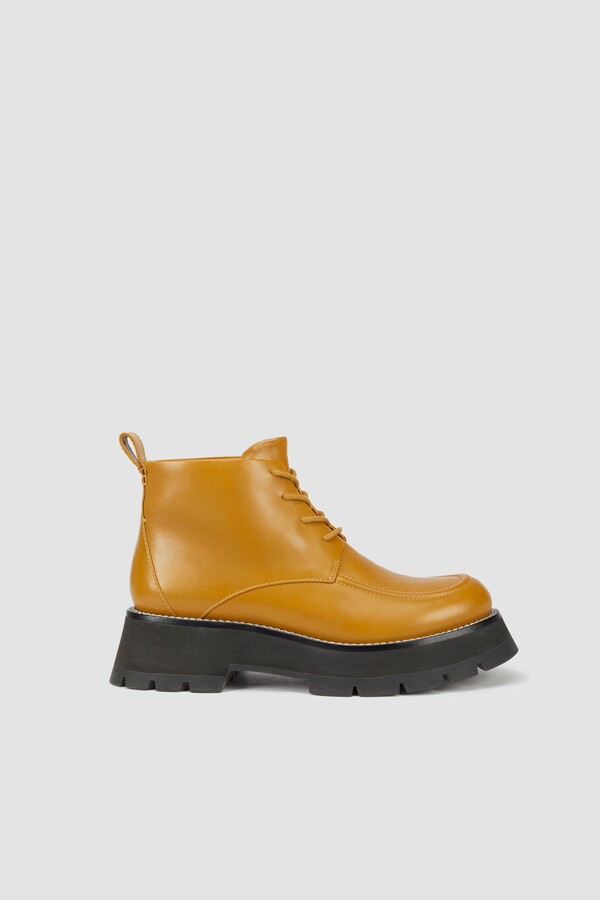 Kate Lace-Up Ankle Combat Boots in HONEY - ShopStyle