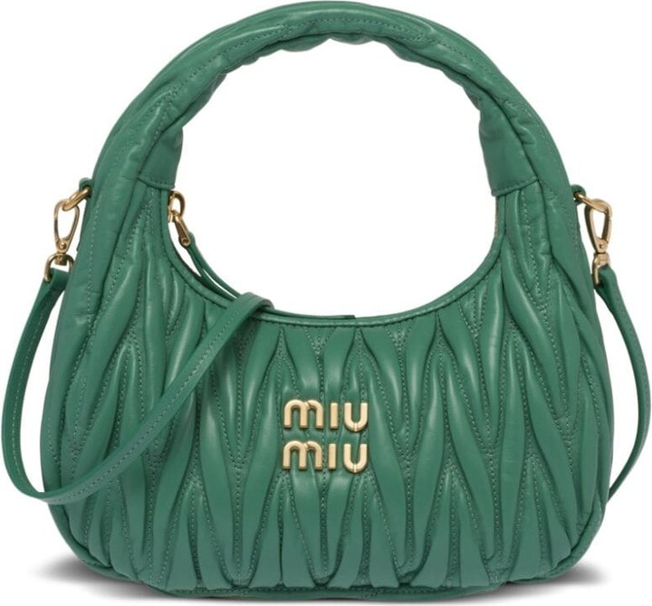 Miu Miu mini Wander matelassé shoulder bag - ShopStyle