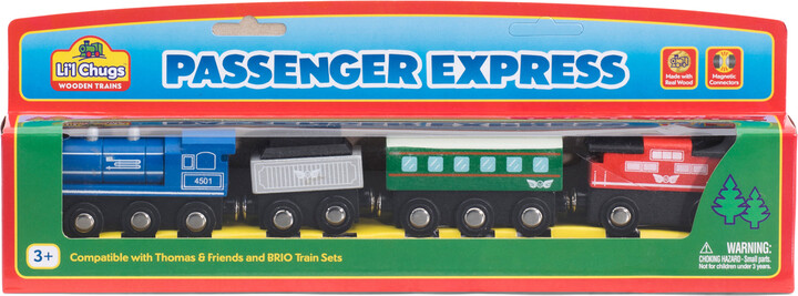 Li'l Chugs 4pc Wooden Passenger Express Train Set - ShopStyle Workout ...