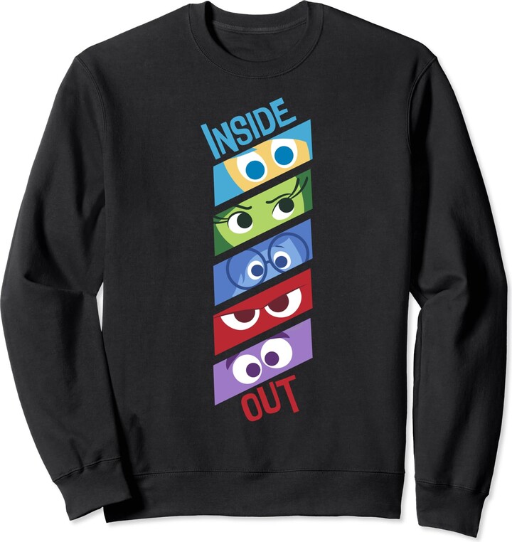 Disney Pixar Inside Out Riley's Emotions Vertical Eye Panel Sweatshirt ...