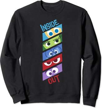 Disney Pixar Inside Out Riley's Emotions Vertical Eye Panel Sweatshirt ...