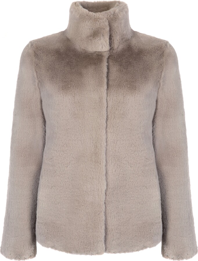 Issy London Joan Faux Shearling Jacket Mink - ShopStyle